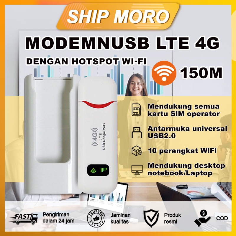 Jual Modem USB WiFi 4G LTE Semua Operator 500Mbps Portable Mifi untuk ...