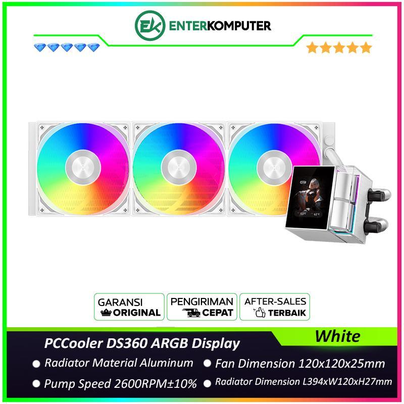 Jual PCCooler DS360 ARGB Display White 2.4" IPS Screen Liquid Cooler | Shopee Indonesia