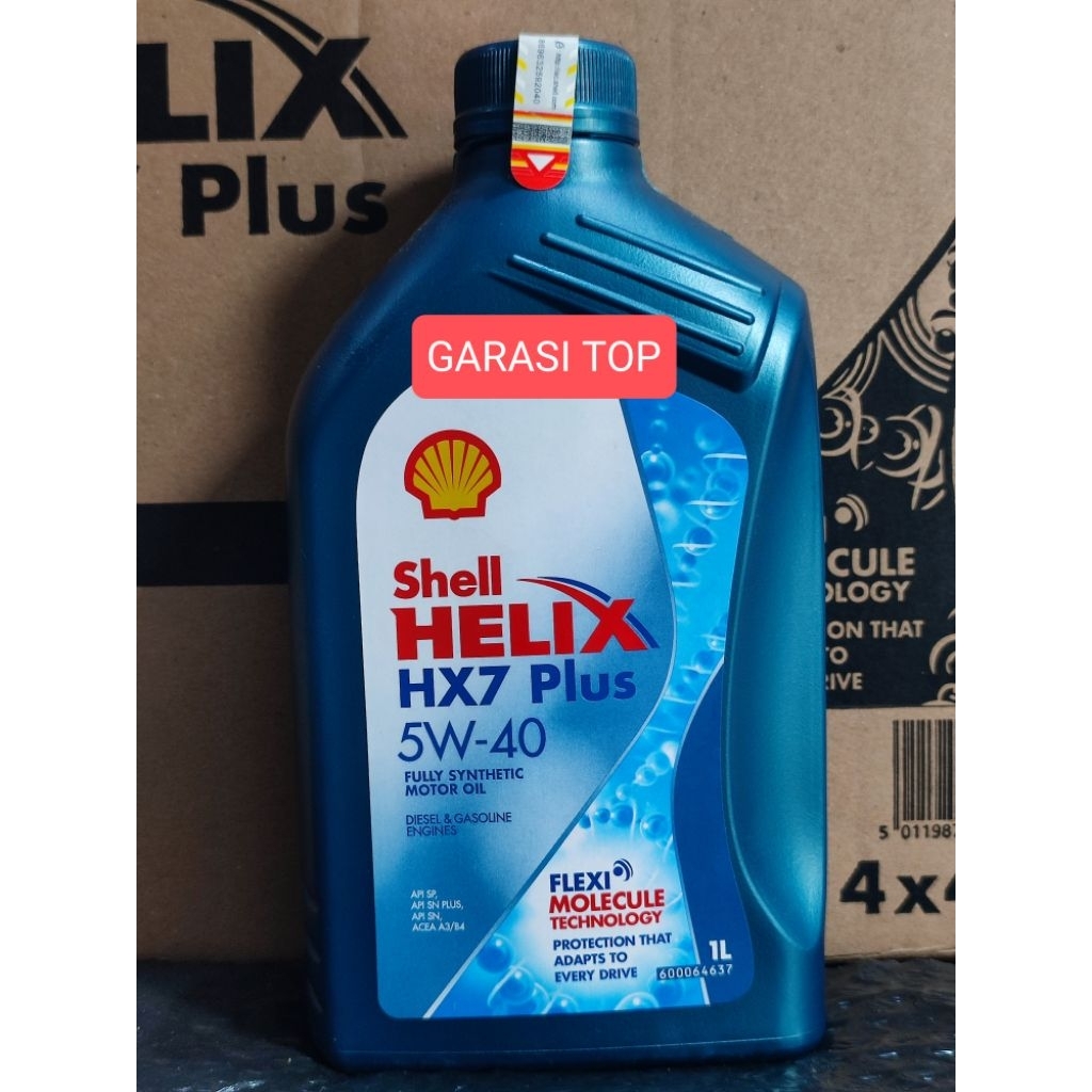 Jual Oli Shell Helix HX7 Plus 5W-40 Original 1 Liter | Shopee Indonesia