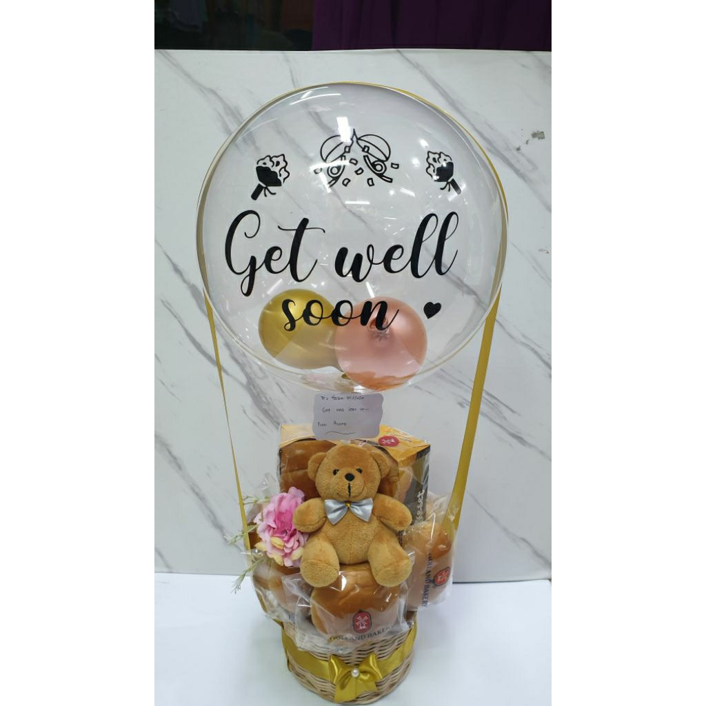Jual bucket balon valentine/hadiah ulang tahun custom/graduation wisuda ...