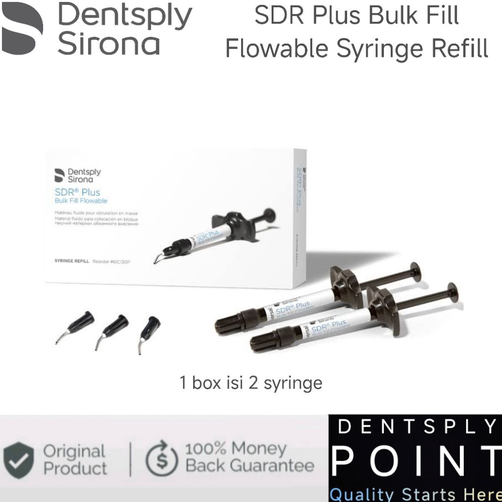 Jual ORIGINAL Dentsply SDR Plus Bulk Fill Flowable shade Universal A1 ...