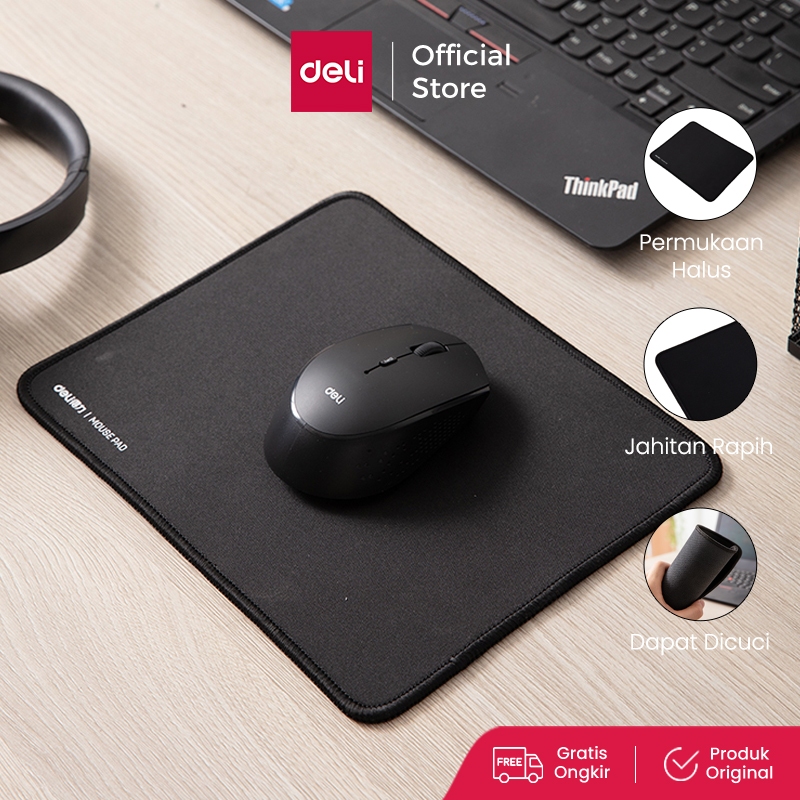 Jual Deli Mouse Pad Mousepad Komputer 250*200*3mm Polos dan Bergambar ...