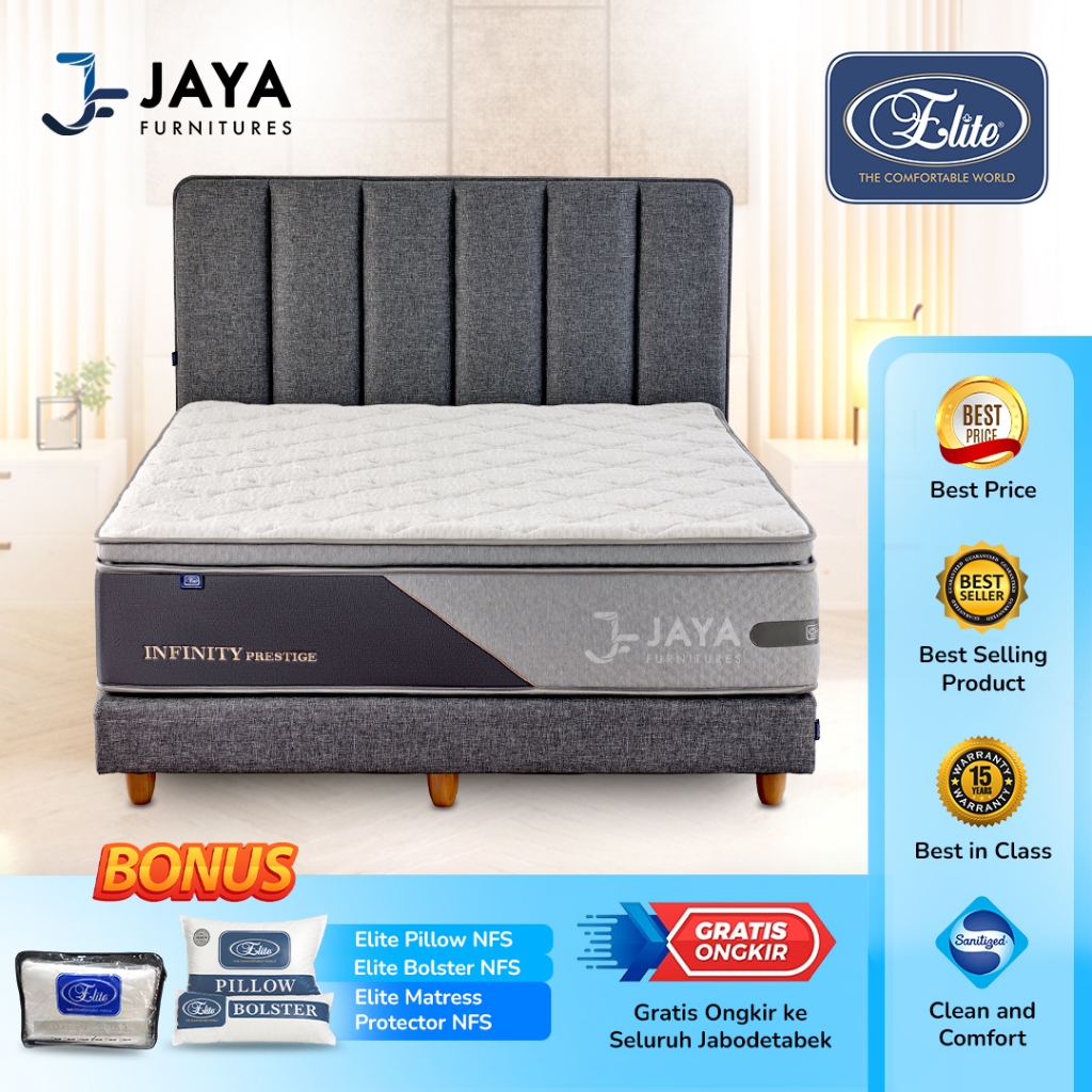 Jual Elite Springbed Matras Mattress Kasur Infinity Prestige Full Set