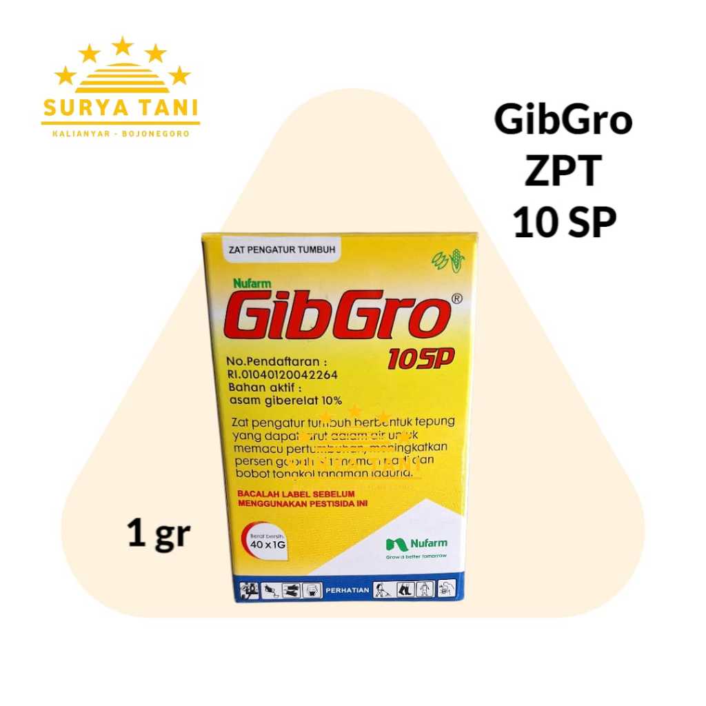 Jual GibGro 10 SP - 1gr ZPT (Zat Pengatur Tumbuh Jagung Padi Gabah ...