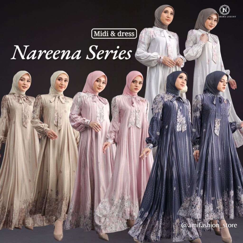 Jual NAREENA SERIES MIDI & DRESS || NADHEERA | Shopee Indonesia