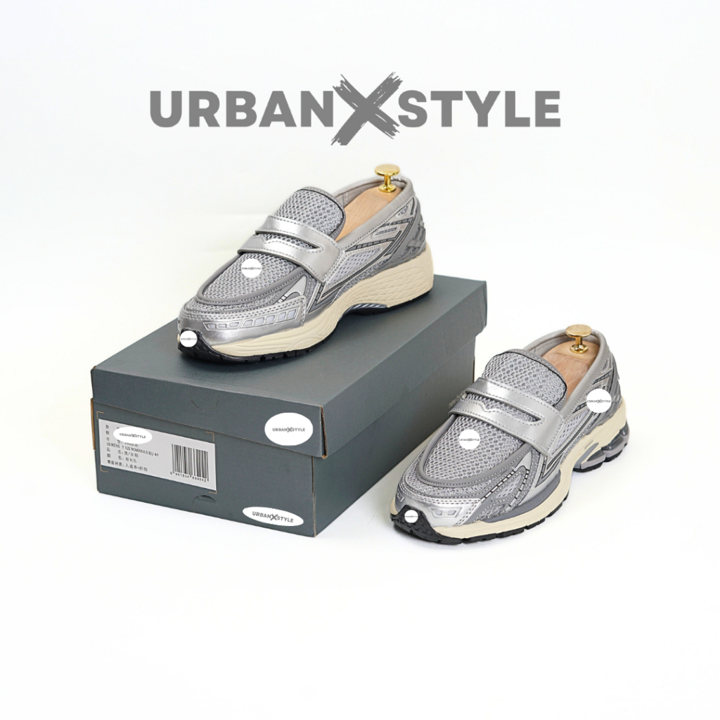 Jual URBANSTYLE - Sneakers Slip On 1906LAE Loafer Silver Grey 100% Bnib ...