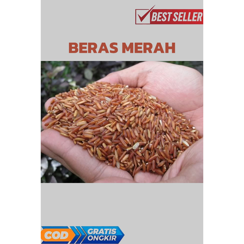 Jual Beras Merah Kampung 1Kg / Promo Beras Merah Untuk Diet | Shopee ...