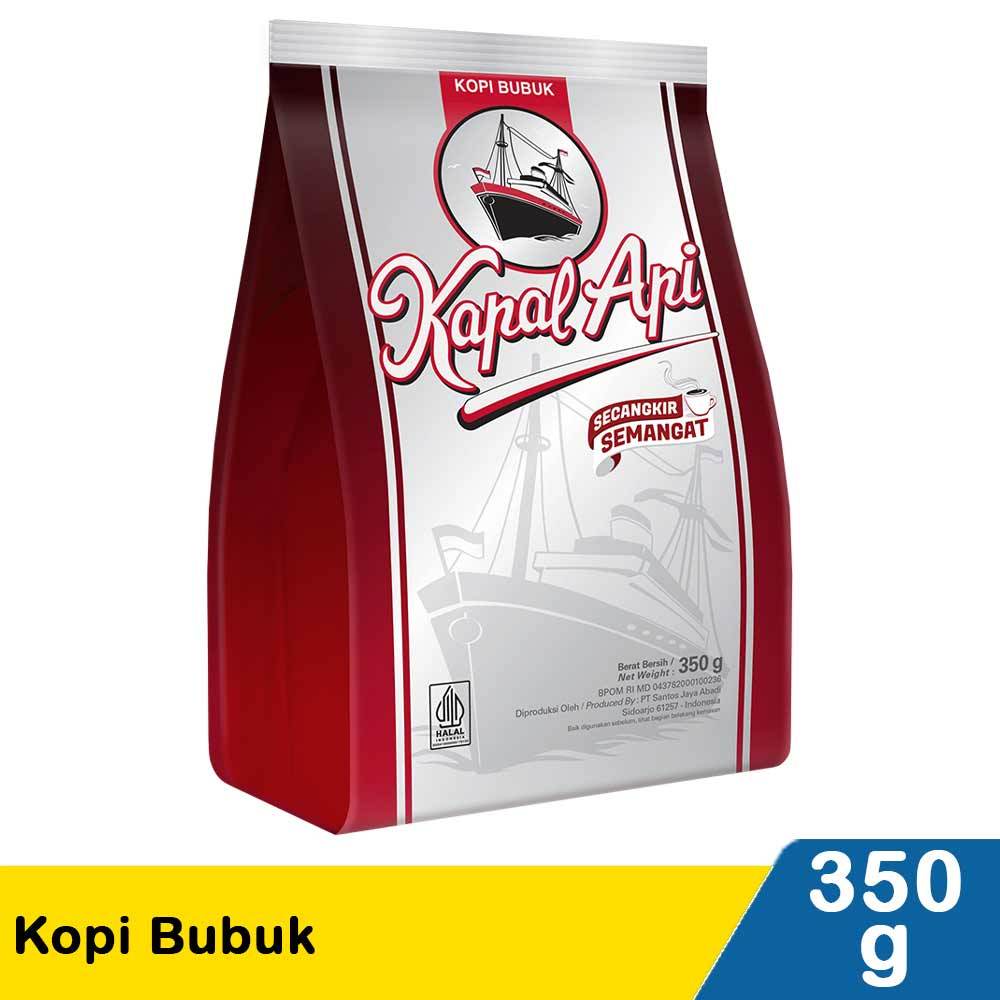 Jual Kopi Kapal Api Silver 350g 350gr 350 g gr gram - Besar Jumbo Pahit ...