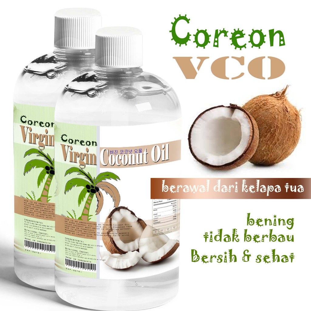 Jual VCO Coreon Virgin Coconut oil 100ml sampai 500ml minyak kelapa ...