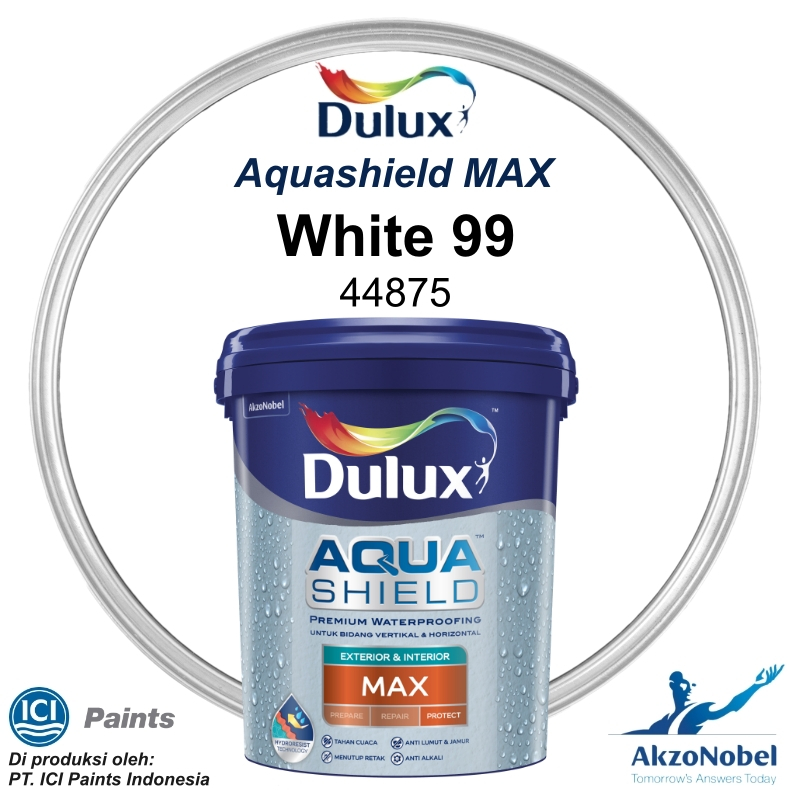 Jual CAT DULUX AQUASHIELD MAX (RM) 20 KG - WHITE 99 44875 | Shopee ...