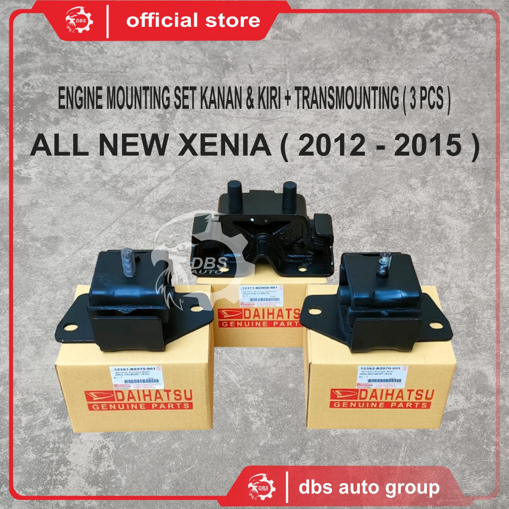 Jual ENGINE MOUNTING SET KANAN & KIRI + TRANSMOUNTING ALL NEW XENIA ...
