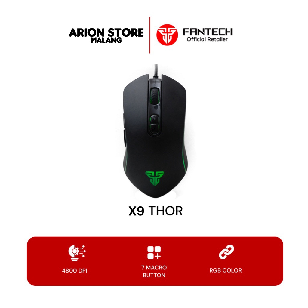 Jual X9 THOR Fantech Gaming Mouse Macro Programable | Shopee Indonesia