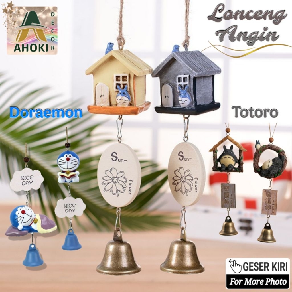 Jual Lonceng Angin Totoro Doraemon Wind Chime Hiasan Gantungan Pintu ...