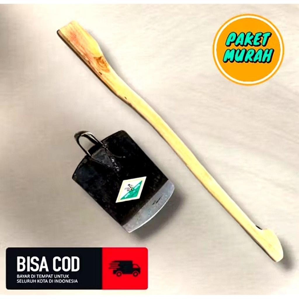 Jual Pacul Cangkul + Gagang Cap Ayam Jago Lokal Baja Asli Anti Lengket ...