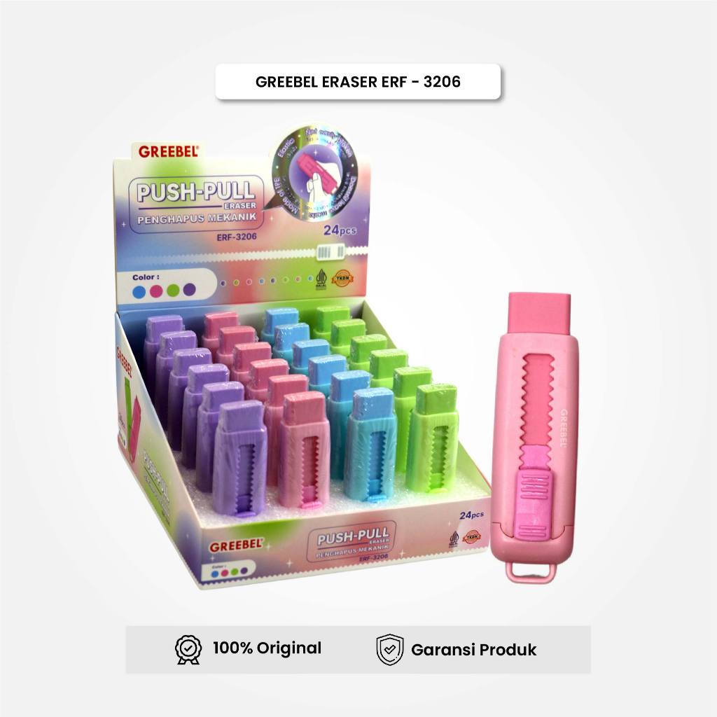 Jual GREEBEL Eraser Mechanical / Hapusan Mekanik Anak Anak (ERF-3206 1 ...