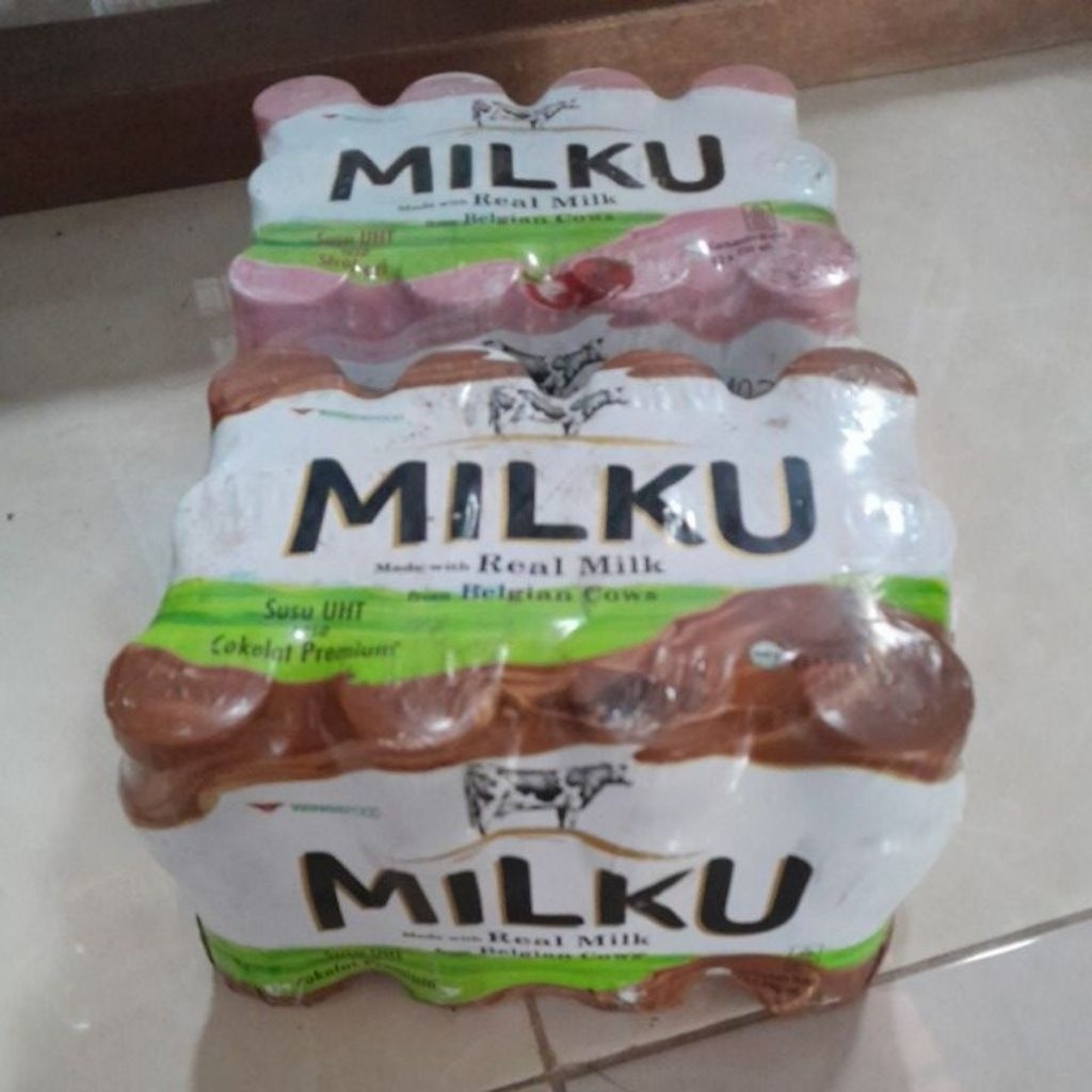 Jual Minuman Susu Milku 1 Pack (200ml x 12 Botol) | Shopee Indonesia