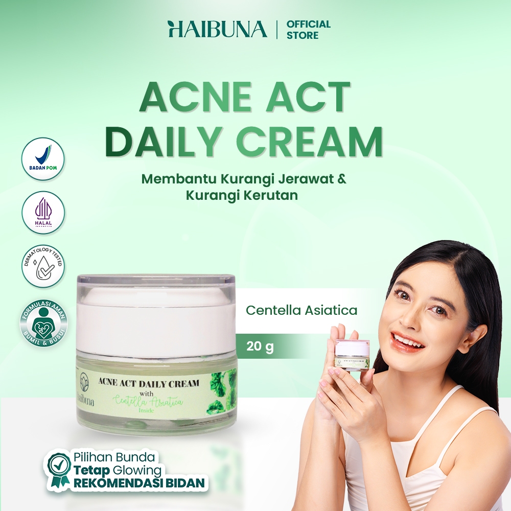 Jual Haibuna Acne Act Daily Cream - Cream Untuk Semua Jenis Kulit ...