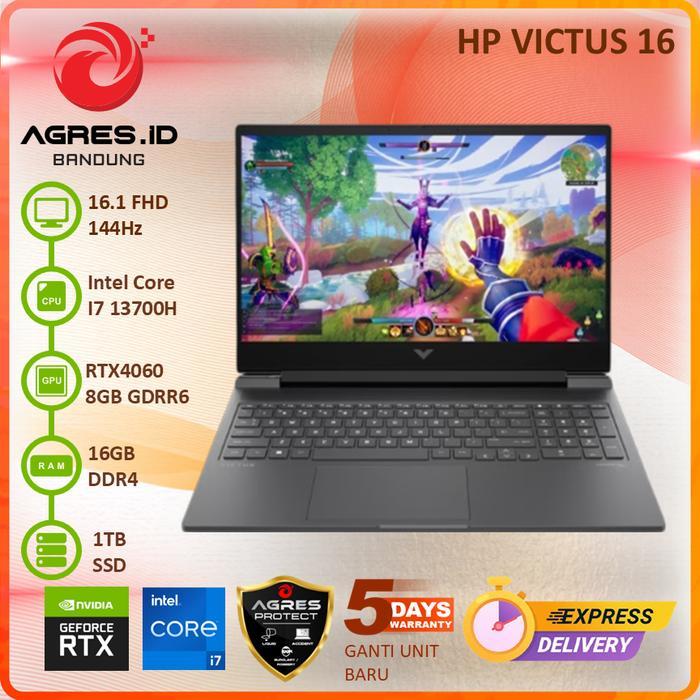 Jual HP VICTUS 16 R0888TX I7 13700HX RTX4060 16GB 1TB 16.1 FHD 144HZ ...