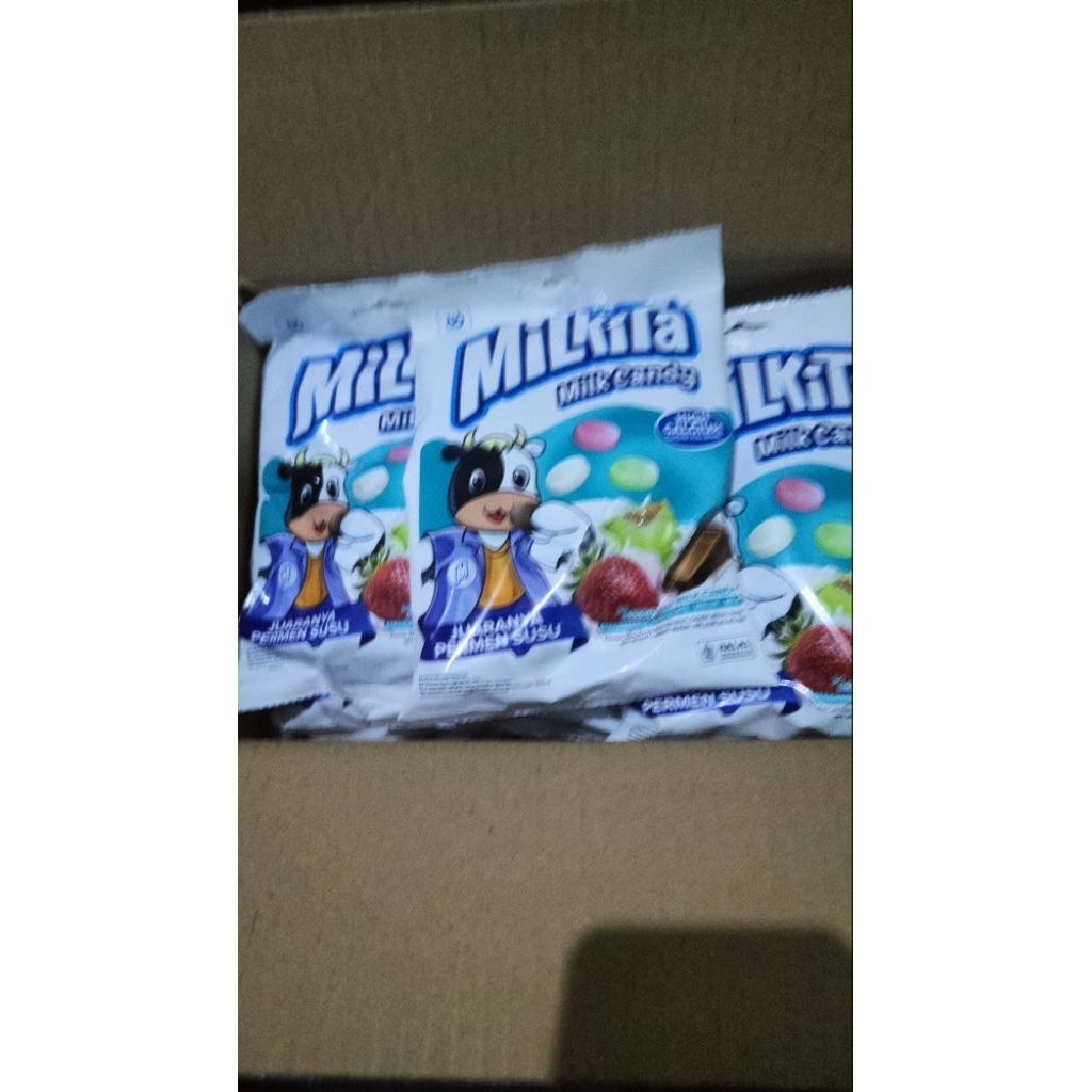 Jual PERMEN MILKITA /Milk candy rasa strawberry , coklat , melon ,milk ...