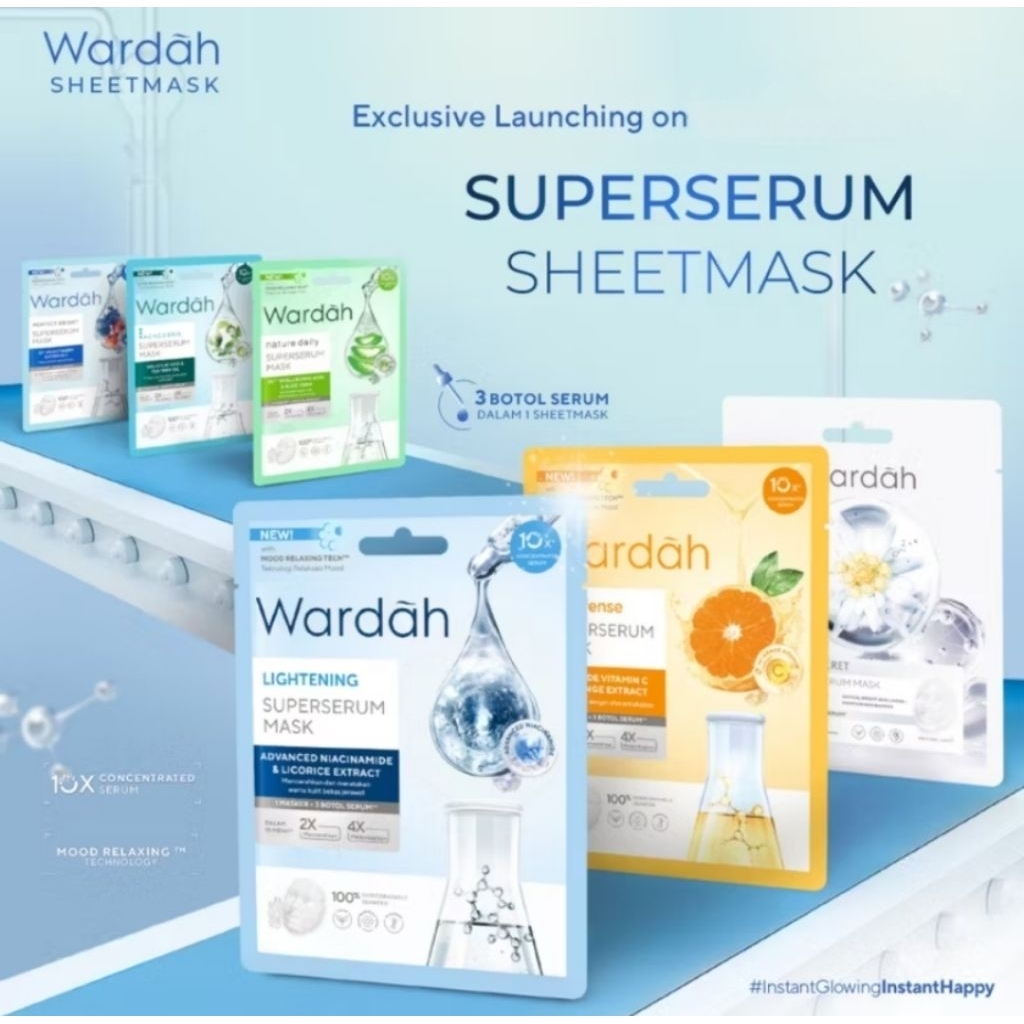 Jual Wardah Super Serum Mask Sheet 20g | Shopee Indonesia