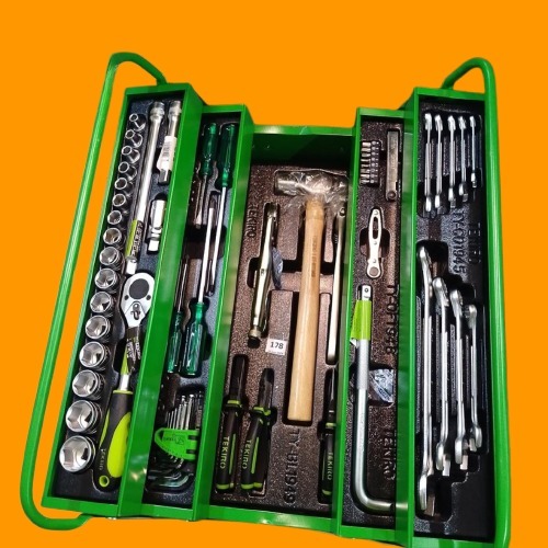 Jual TEKIRO TOOL BOX SET 72 PCS - Toolkit perkakas bengkel | Shopee ...