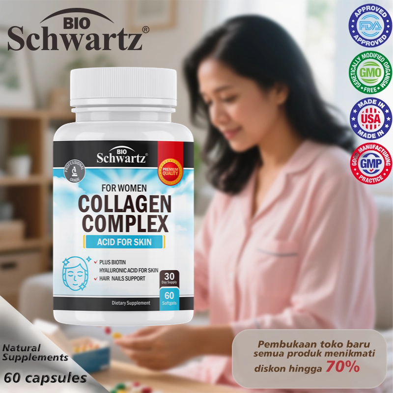 Jual BioSchwartz Kolagen + Enzim Pencernaan, Kulit Glowing & Cerna ...