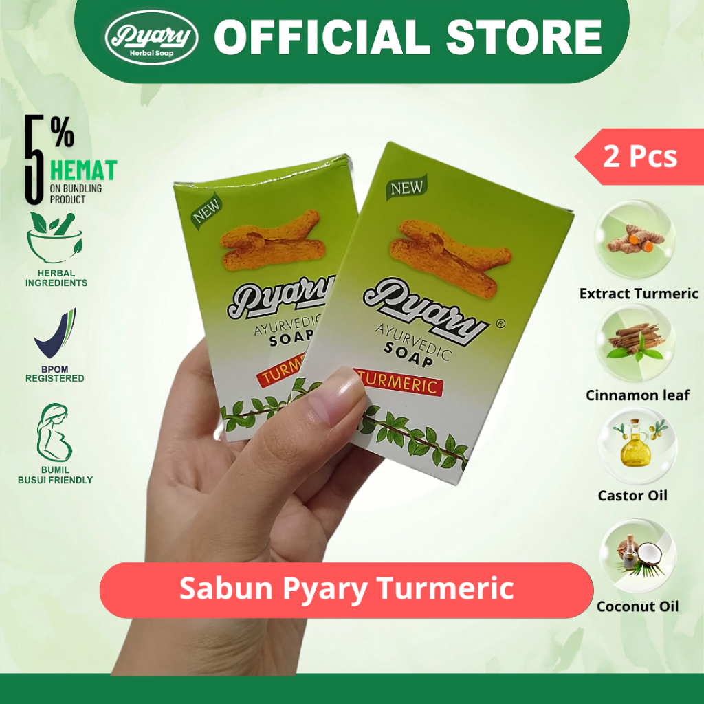Jual PYARY 2 Pcs Sabun Turmeric Original BPOM - Paket Hemat | Shopee ...