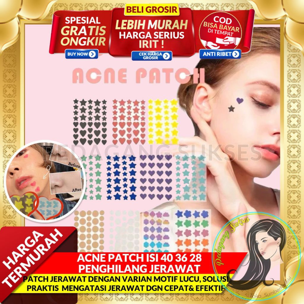 Jual PATCH JERAWAT ACNE PIMPLE STIKER JERAWAT Stiker Jerawat Pimple ...