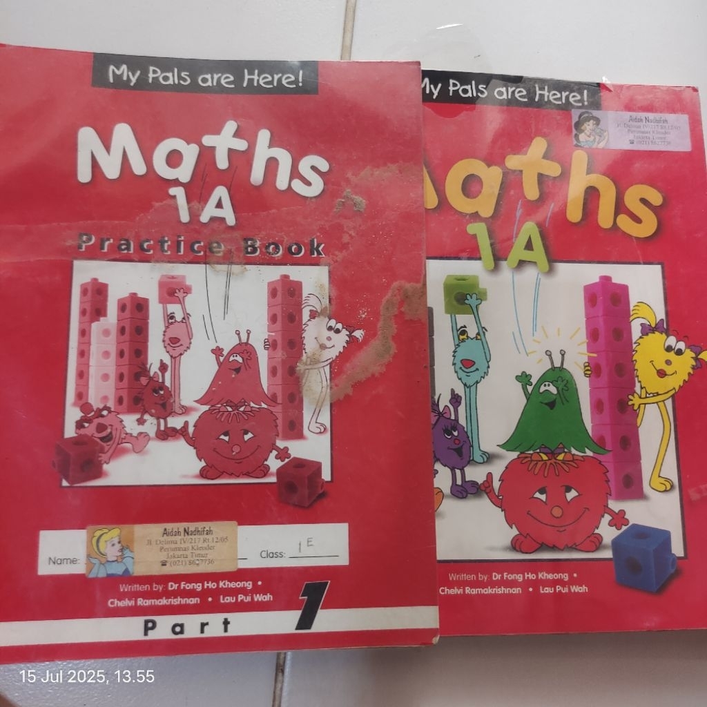 Jual BUKU MY PALS ARE HERE MATHS TEXTBOOK - PRACTICE BOOK 1A ORIGINAL ...