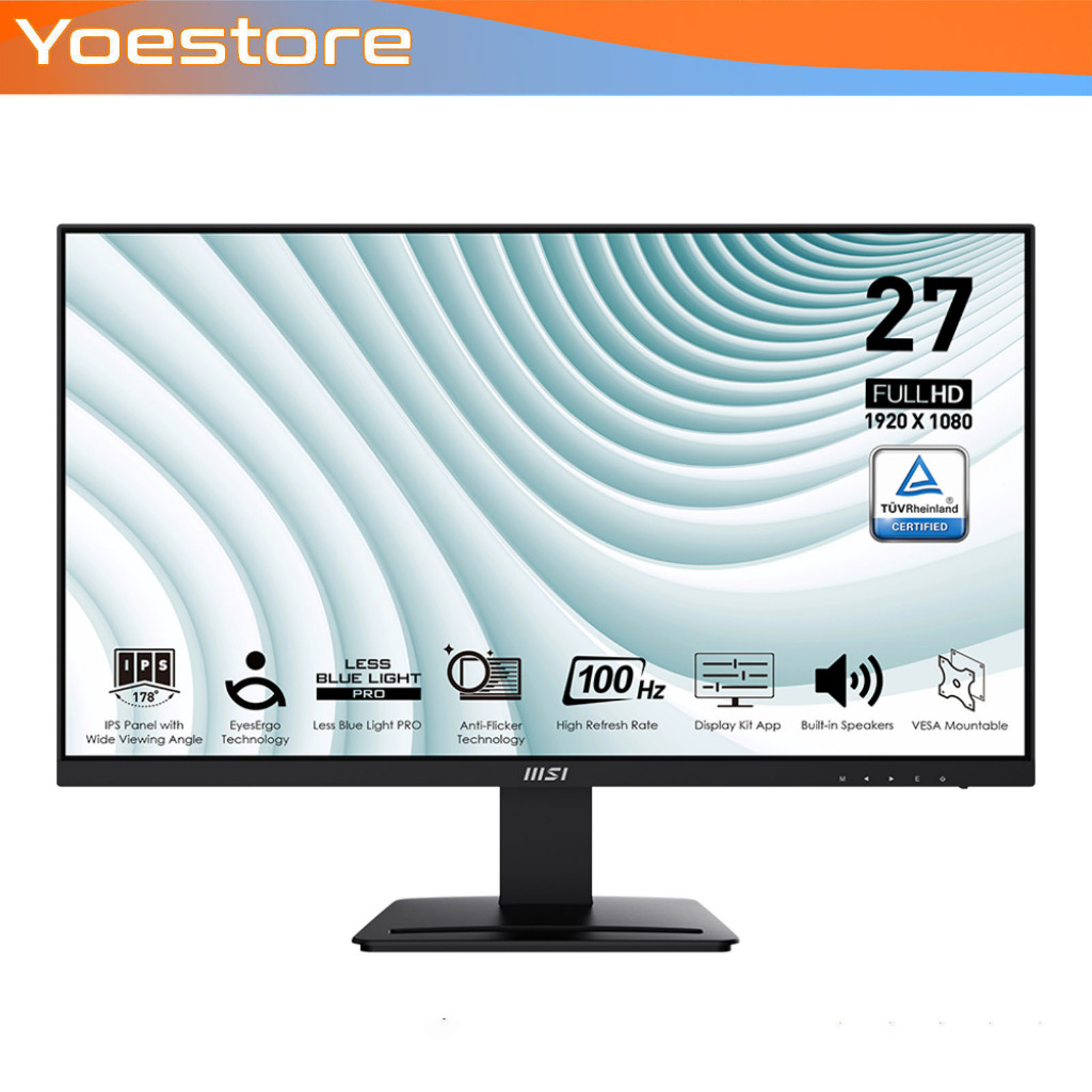 Jual Monitor MSI LED IPS PRO MP273A - Full HD 27" Inch 100hz SPEAKER ...