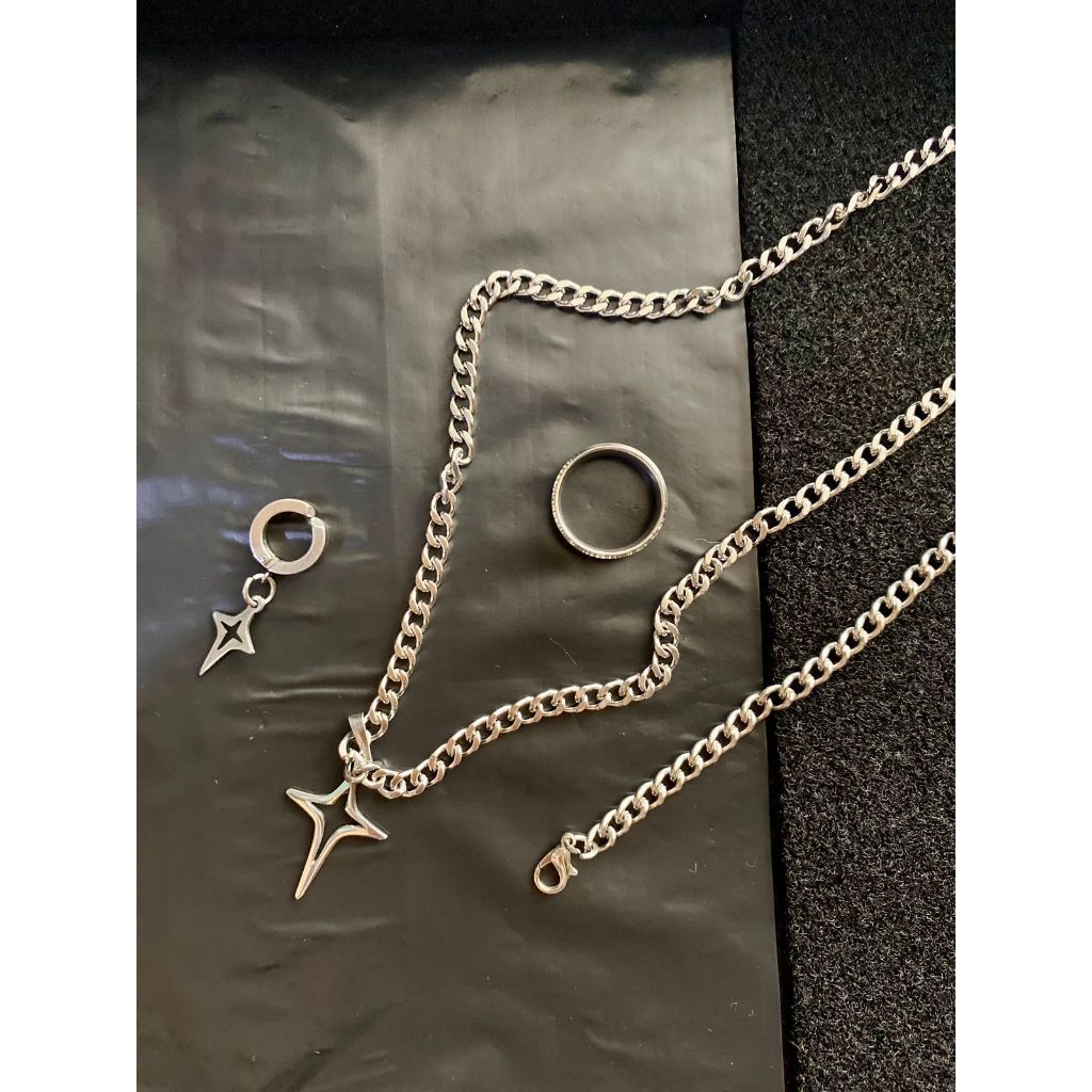 Jual PROMO TERBARU-Paket Beli 3 Gratis 1 Kalung Rantai gelang dan ...