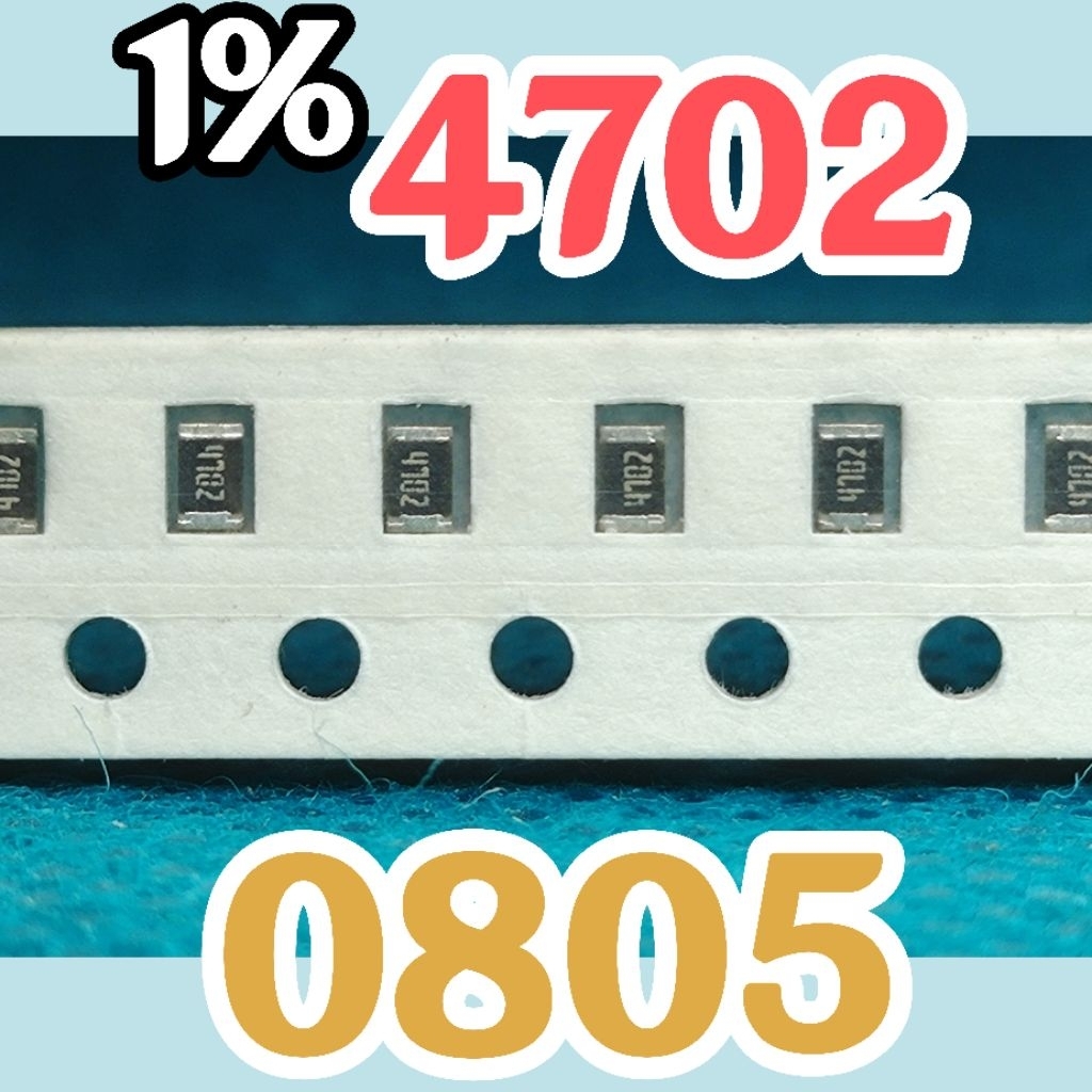 Jual 10pcs Chip resistor smd 4702 473 47K0 1% size 2012 0805 47Kohm 47K ...