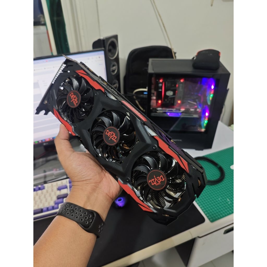 Jual VGA RX580 4GB Merk Powercolor Red Devil Triple Fan | Shopee Indonesia