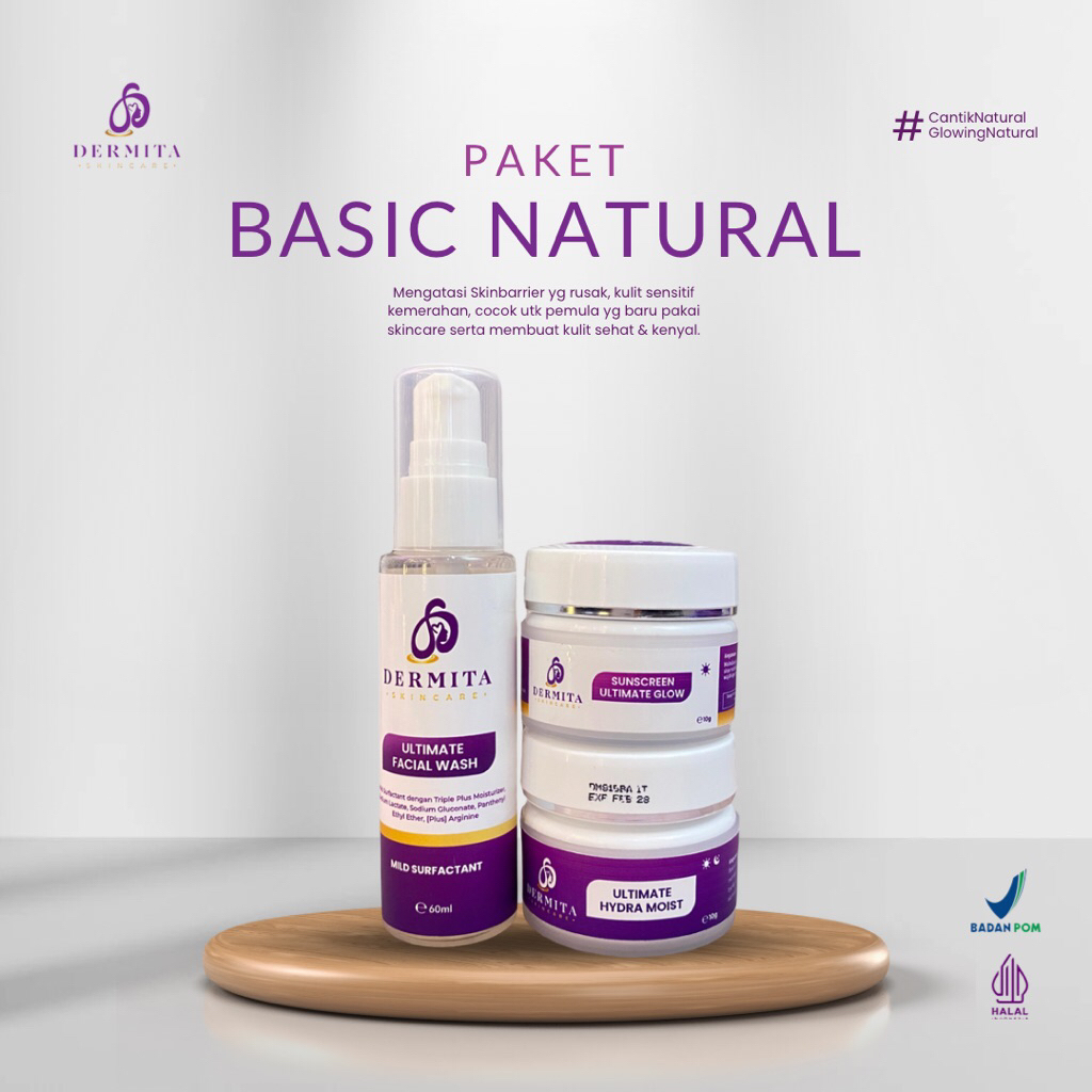 Jual DERMITA Paket Basic Natural | Shopee Indonesia