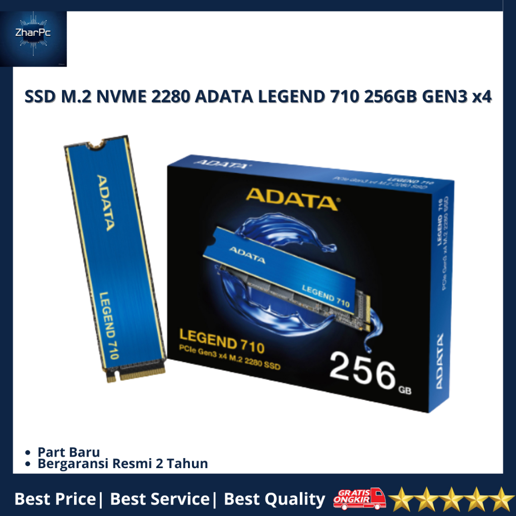 Jual Ssd Nvme M.2 Gen 3 ADATA LEGEND 710 256GB / 512GB PCIe Gen3x4 2280 ...