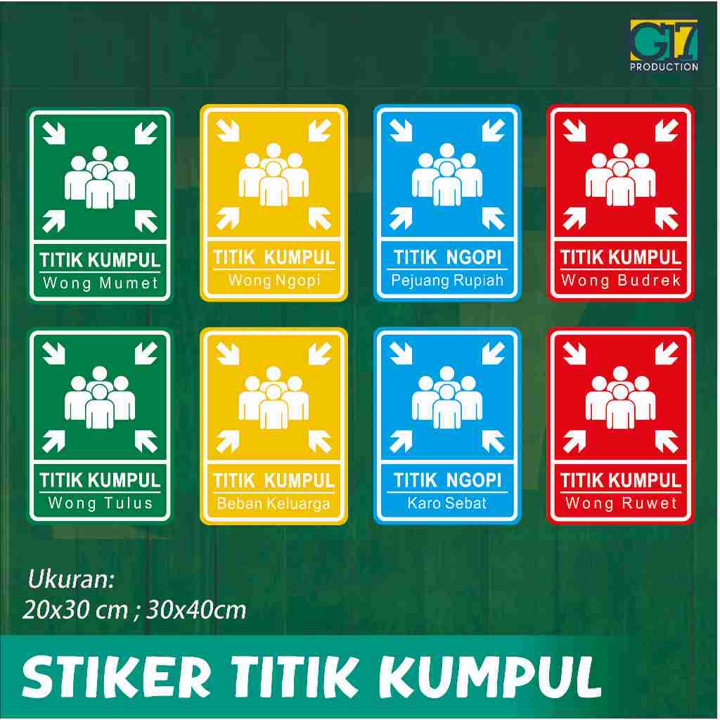 Jual Stiker Titik Kumpul / Stiker Titik Kumpul Wong Tulus / Stiker Titik Kumpul Wong Ngopi ...