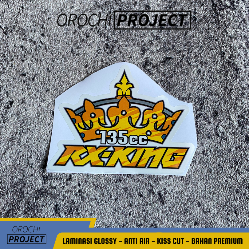 Jual Sticker Stiker Logo Komunitas RX KING RAJA JALANAN 135cc Vinyl ...