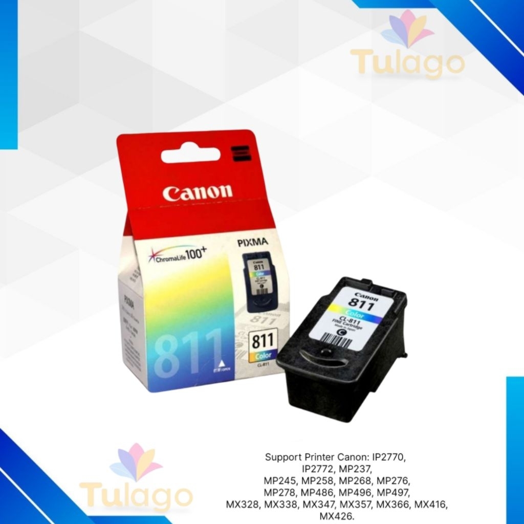 Jual Tinta Cartridge Pixma canon 810 BLack 811 Colour untuk printer ...