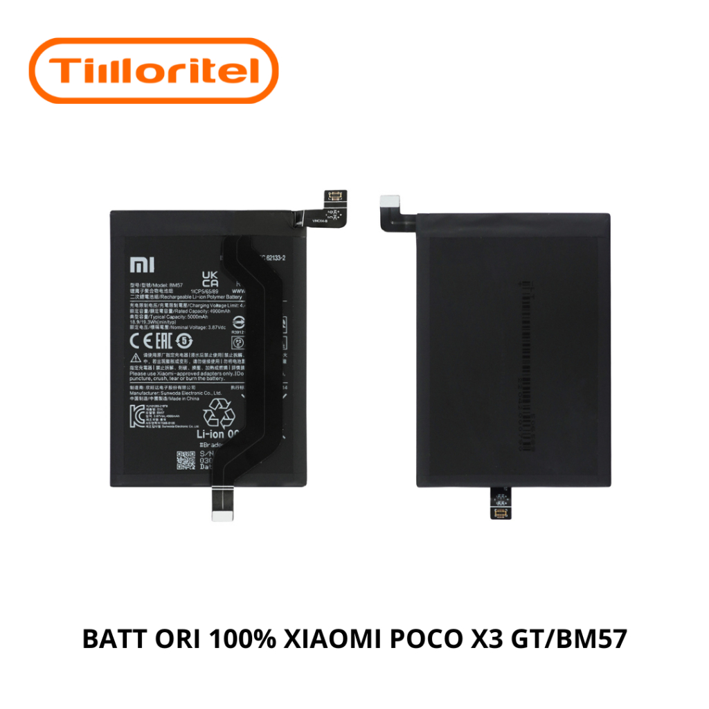 Jual BATT ORI 100% XIAOMI POCO X3 GT/BM57 BT | Shopee Indonesia