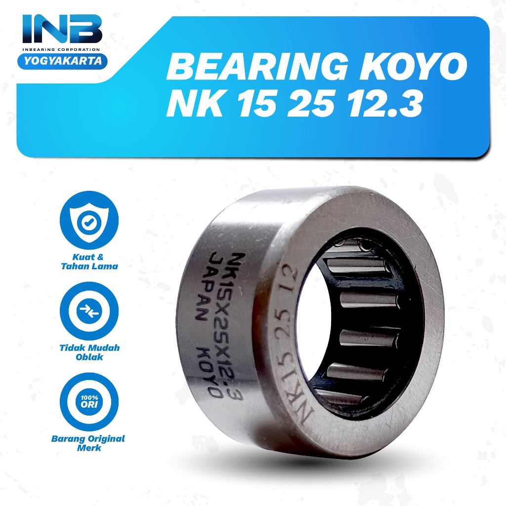 Jual Laker Bearing NK 15 25 12.3 KOYO Bearing Bambu Rasio Original KOYO ...