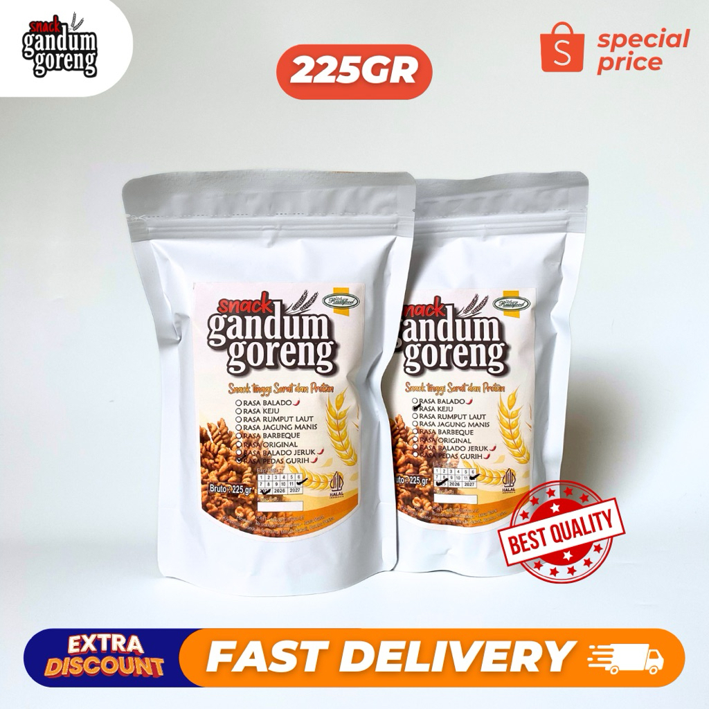 Jual Makaroni Gandum Goreng Ressafood | Kemasan 225gr | Shopee Indonesia
