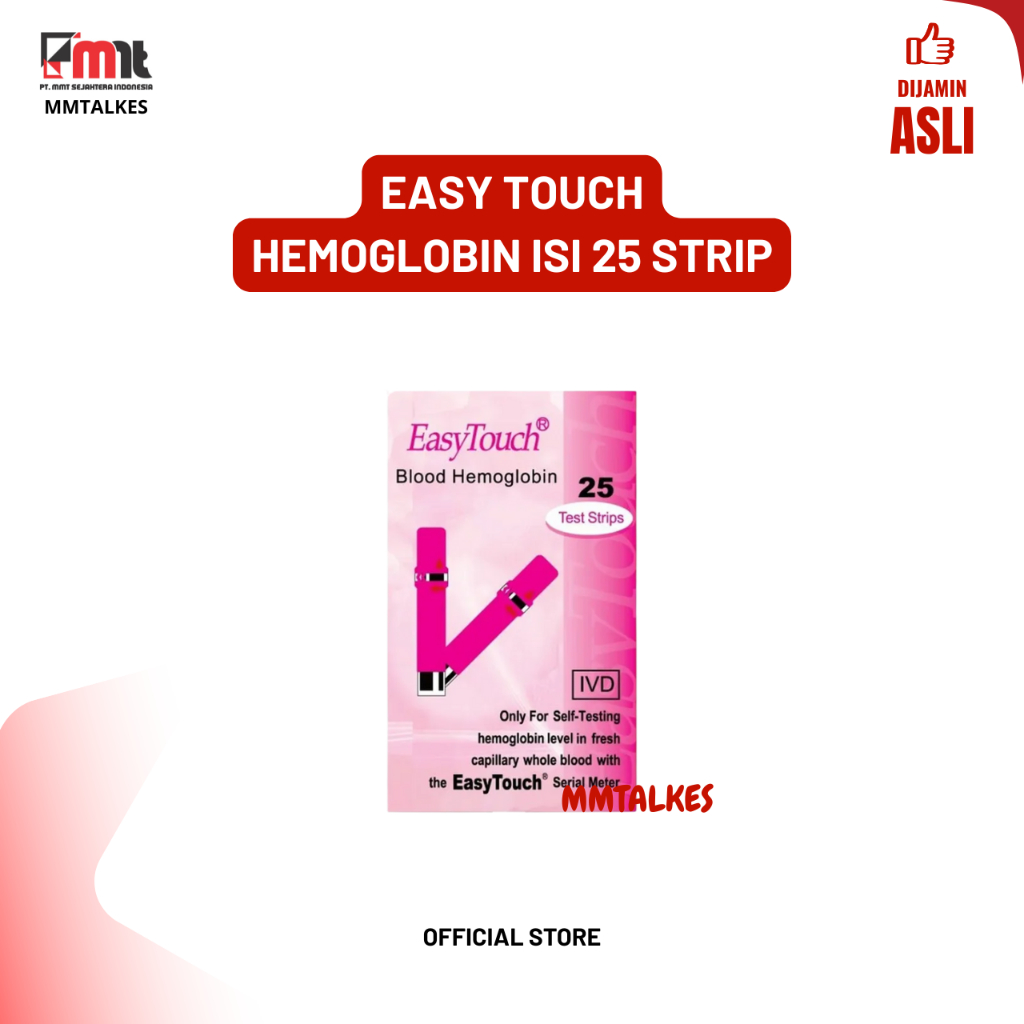 Jual Strip Easy Touch Blood Hemoglobin Strip 25 Test – Strip HB untuk ...