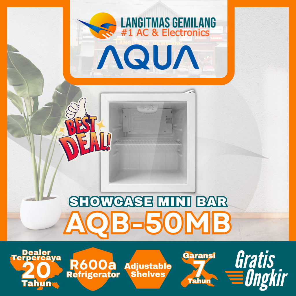 Jual AQUA SHOWCASE MINI BAR AQB-50MB | Shopee Indonesia