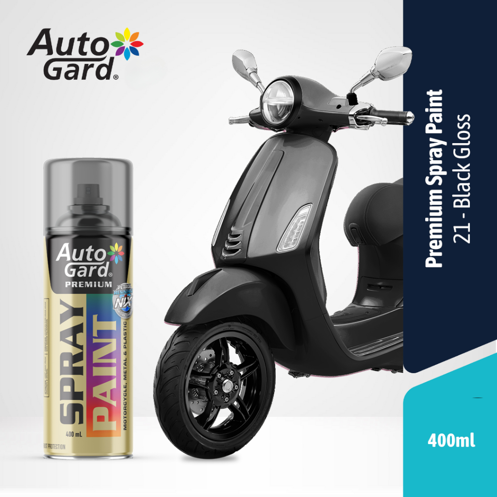 Jual AutoGard AG-21 Black Hitam Cat Semprot Premium Motor Mobil Sepeda ...