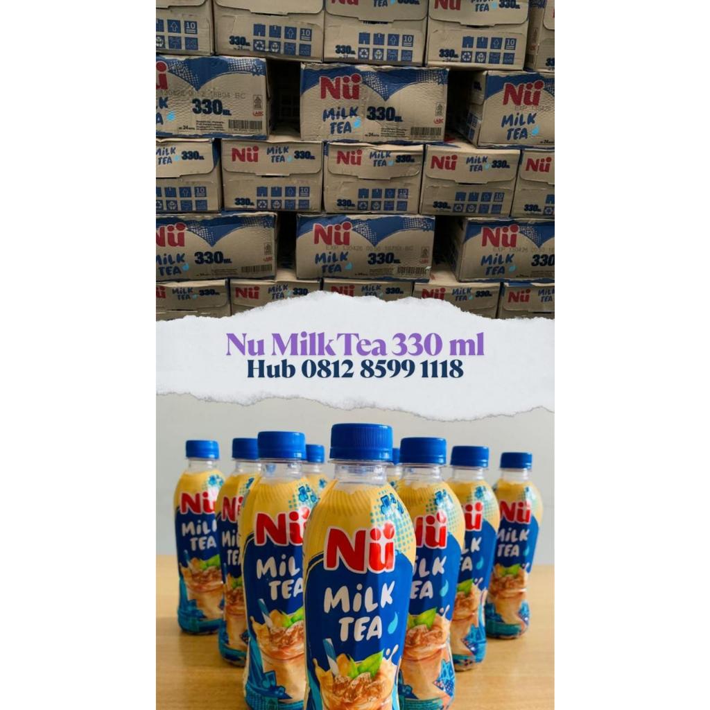 Jual NU Milk Tea 330ml - ( Harga 1 DUS lebih murah ISI 24 botol ...