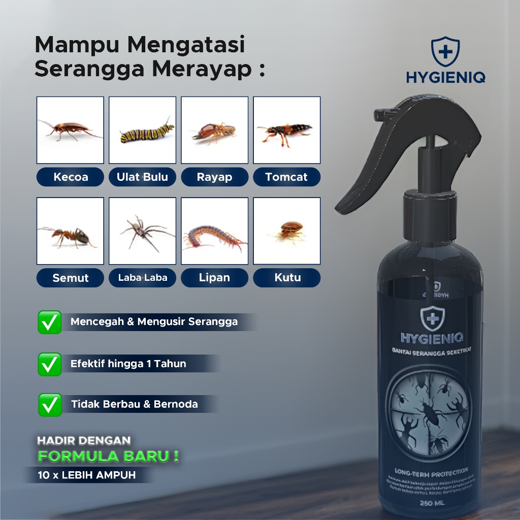 Jual HYGIENIQ Semprotan Atau l Spray Pembasmi Serangga Merayap | Obat ...