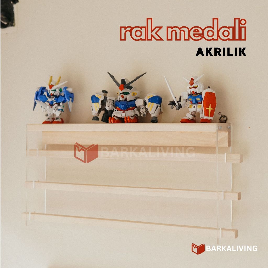 Jual Rak Medali Akrilik Piala Gantungan Display Medali Serbaguna ...