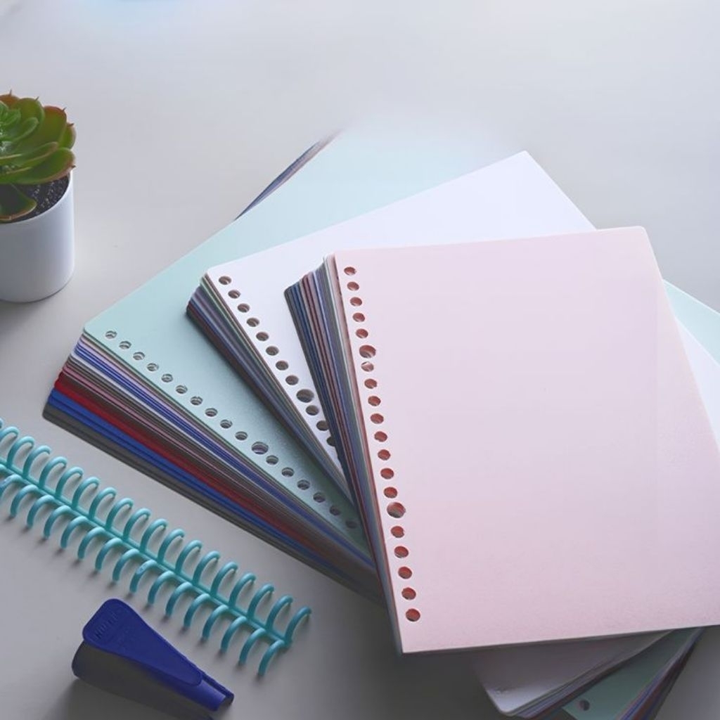 Jual DIY Cover Binder Minimalist Ukuran A5 B5 A4 Cover Mika Loose Leaf ...
