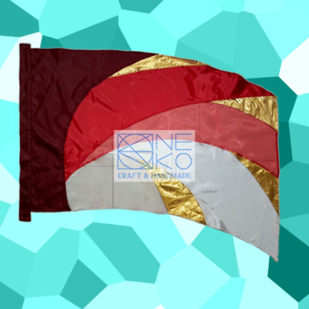 Jual Bendera | Standard Flag Shine Color Guard Drumband / Marching Band ...