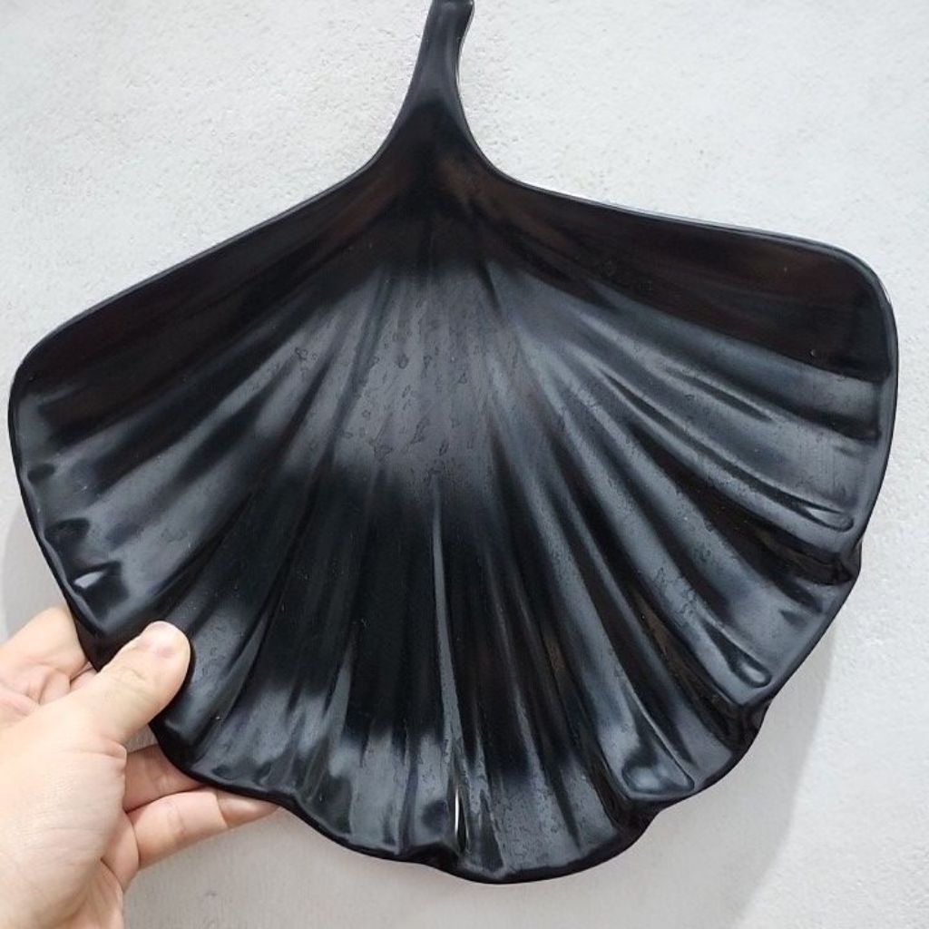 Jual piring jamur 11" melamin unik hitam p4211 golden dragon untuk cafe ...
